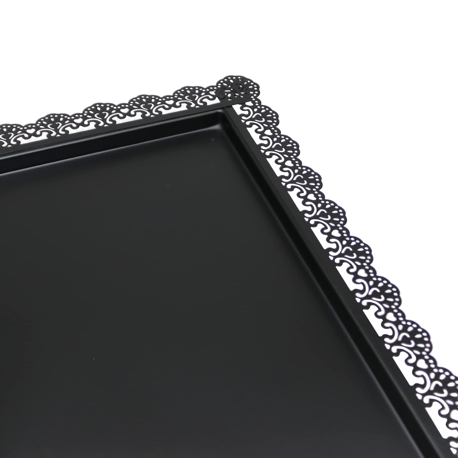 Set of 4 Pcs Iron Cake Stand Cake Holder Dessert Serving Trays for Wedding Birthday Party Baby Shower Halloween Display (Black)