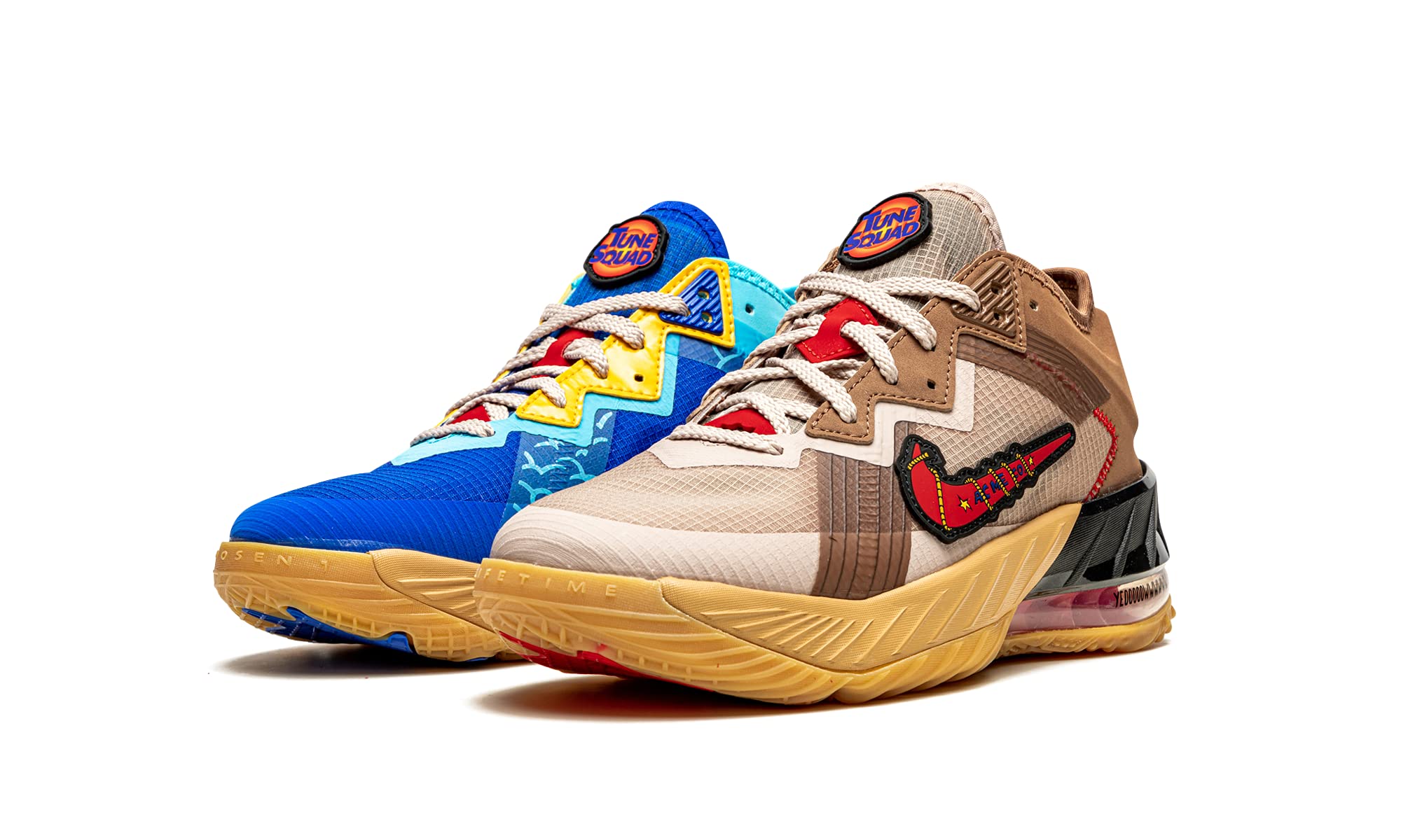 Nike Youth Lebron 18 Low GS DJ3760 401 Wile E. vs Roadrunner - Size 7Y