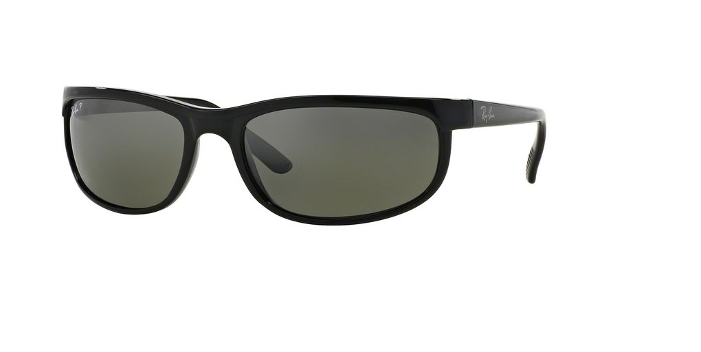 Ray-Ban RB2027 PREDATOR 2 6301 62M Top Blue On Black/Crystal Lens Green Rectangular Sunglasses For Men For Women + BUNDLE with Designer iWear Eyewear Kit