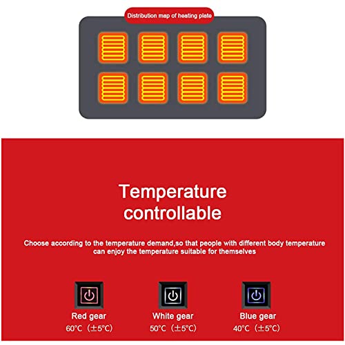 Sywlwxkq Electric Blanket Throw, Safe and Low Radiation,Heats Up Quickly Heating Blanket, The Whole Can Be Washed Electric Lap Blanket