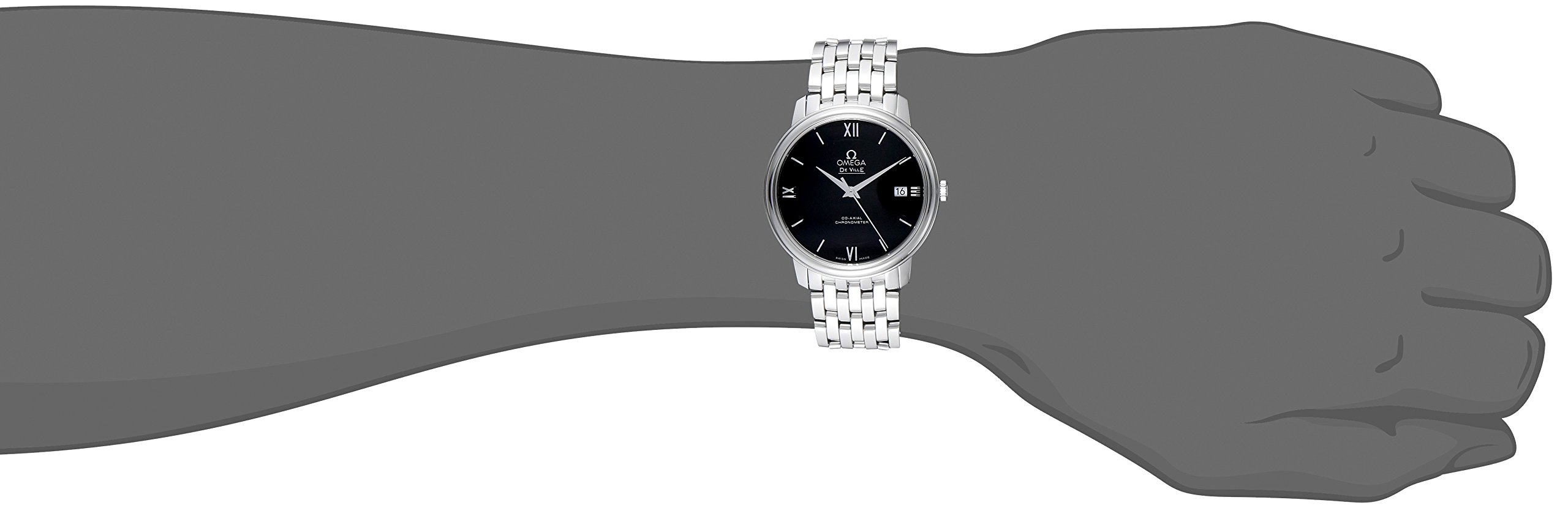 Omega Men's 42410372001001 Analog Display Swiss Automatic Silver Watch
