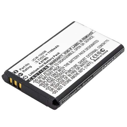 Synergy Digital Cordless Phone Battery, Compatible with UniData ICW-1000G Cordless Phone, (Li-ion, 3.7V, 1100mAh) Ultra High Capacity, Replacement for Incom 0 Battery