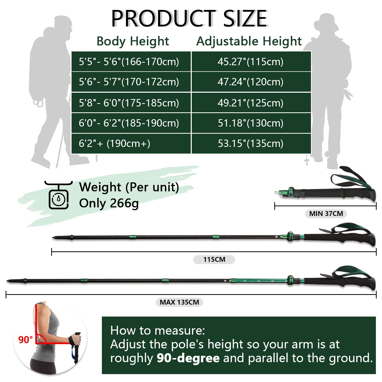 TheFitLife Collapsible Trekking Poles for Hiking β Lightweight Folding Walking Sticks for Men and Women with Extra-Long Foam Handle and Metal Flip Lock Purple