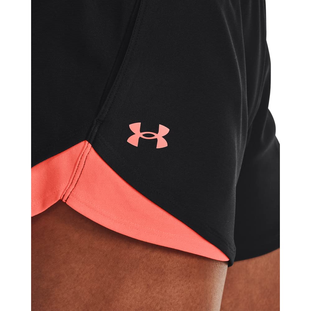 Under Armour Womens Play Up 3.0 Shorts, Electro Pink (695)/Club Purple, X-Small