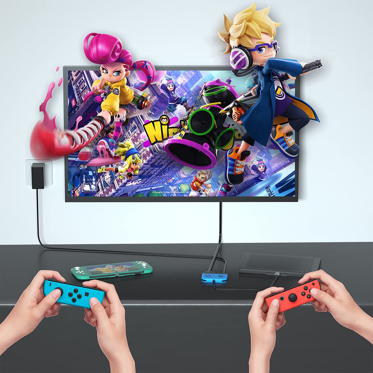 Switch Dock for Nintendo Switch Docking Station, HDMI Adapter Support Switch TV Dock Mode, 4K and 1080P HD Output Dock Adapter Compatible Nintendo Switch and Samsung Dex Station and MacBook