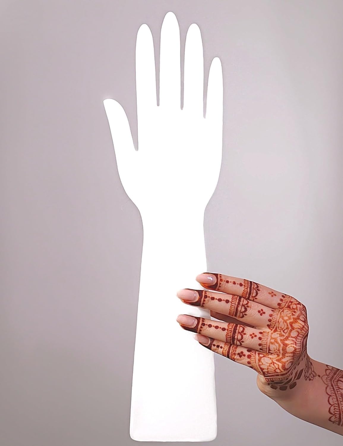 Reusable Henna Hand - Acrylic Plastic Template for Mehendi Practice