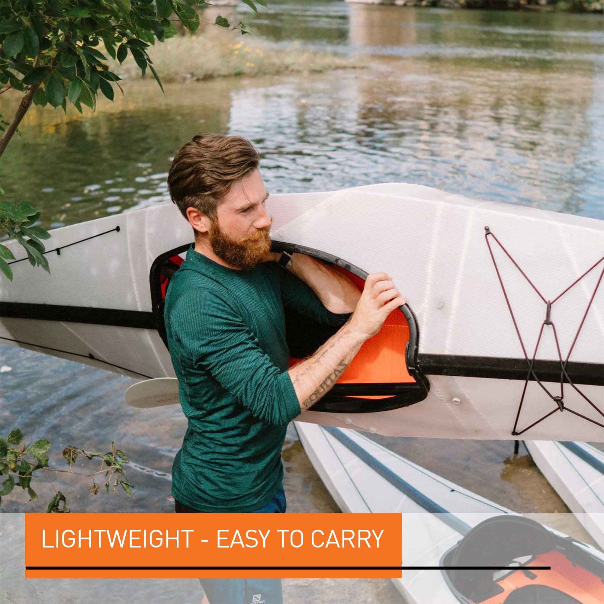 Oru Kayak BayST Folding Portable Lightweight Kayak - High Performance for Fishing, Sailboats and Backcountry Trips