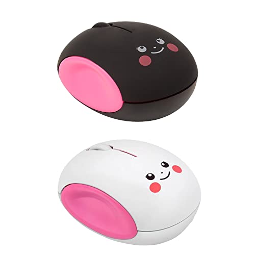 Wireless Mouse Set Ergonomic Silent Rechargeable 3 Buttons 1600DPI 2.4G Laptop PC Optical Mouse Computer White
