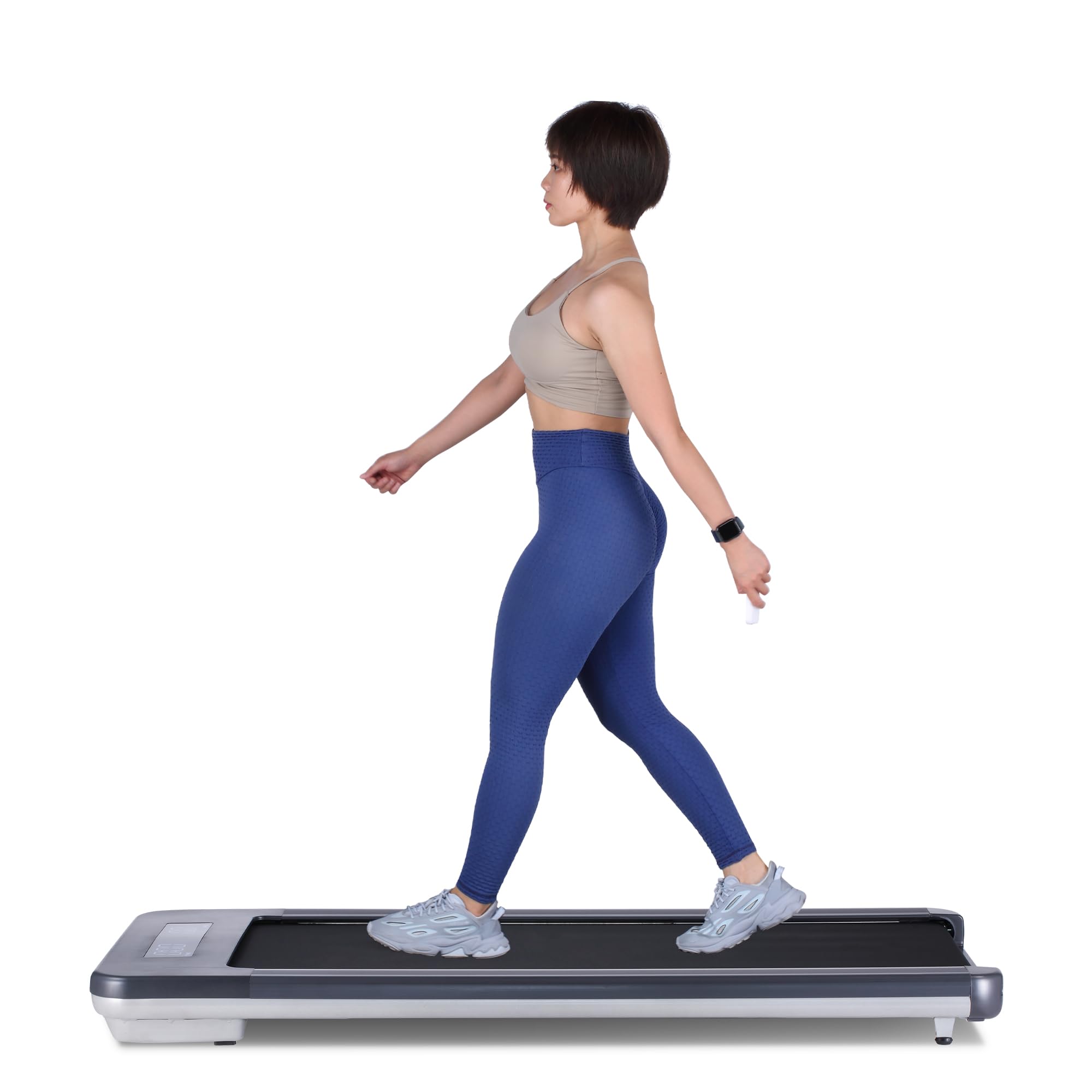 Under Desk Treadmill for Home, RUNOW Walking Pad Treadmill with Lager Running Surface and LED Display, Electric Portable Walking Running Treadmills for Office