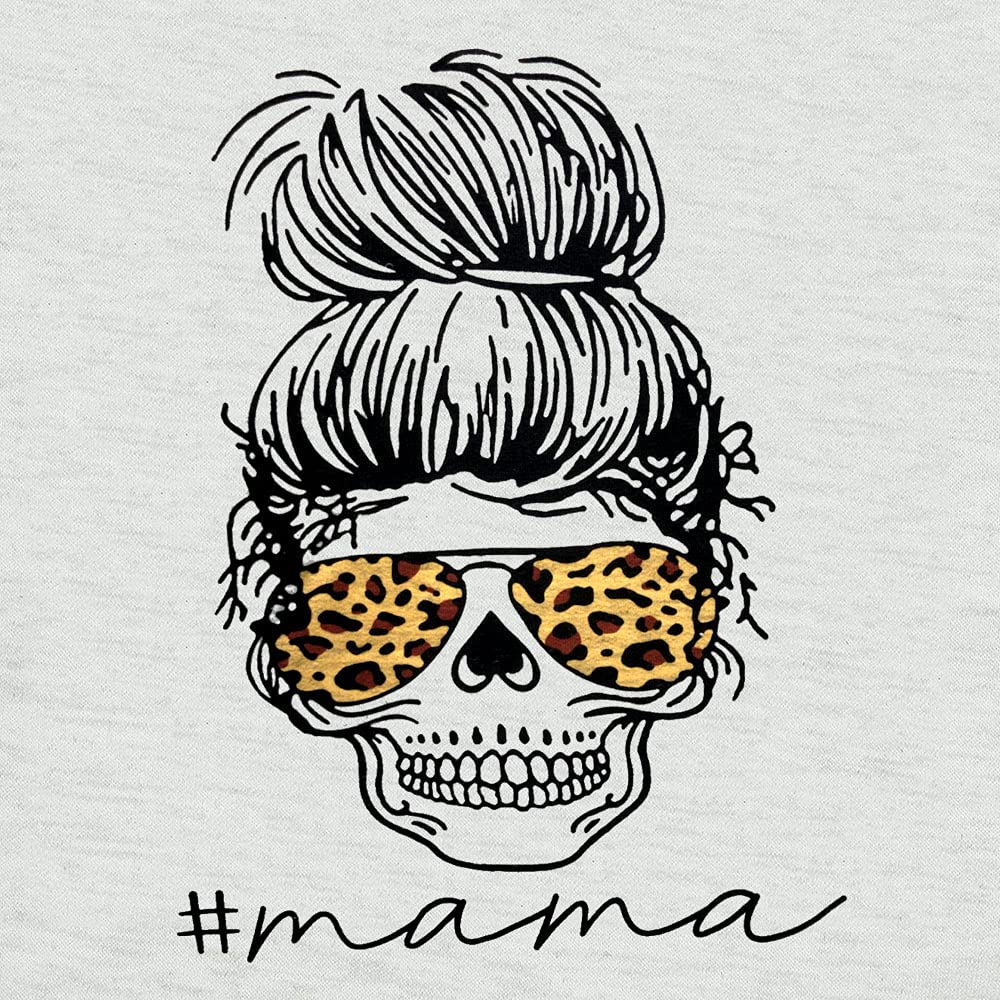 T&Twenties Mama Sweatshirt Cute Mom Mode Zip Up Pullover Mom Life Long Sleeve High Collar Quarter 1/4 Zip Jacket Top