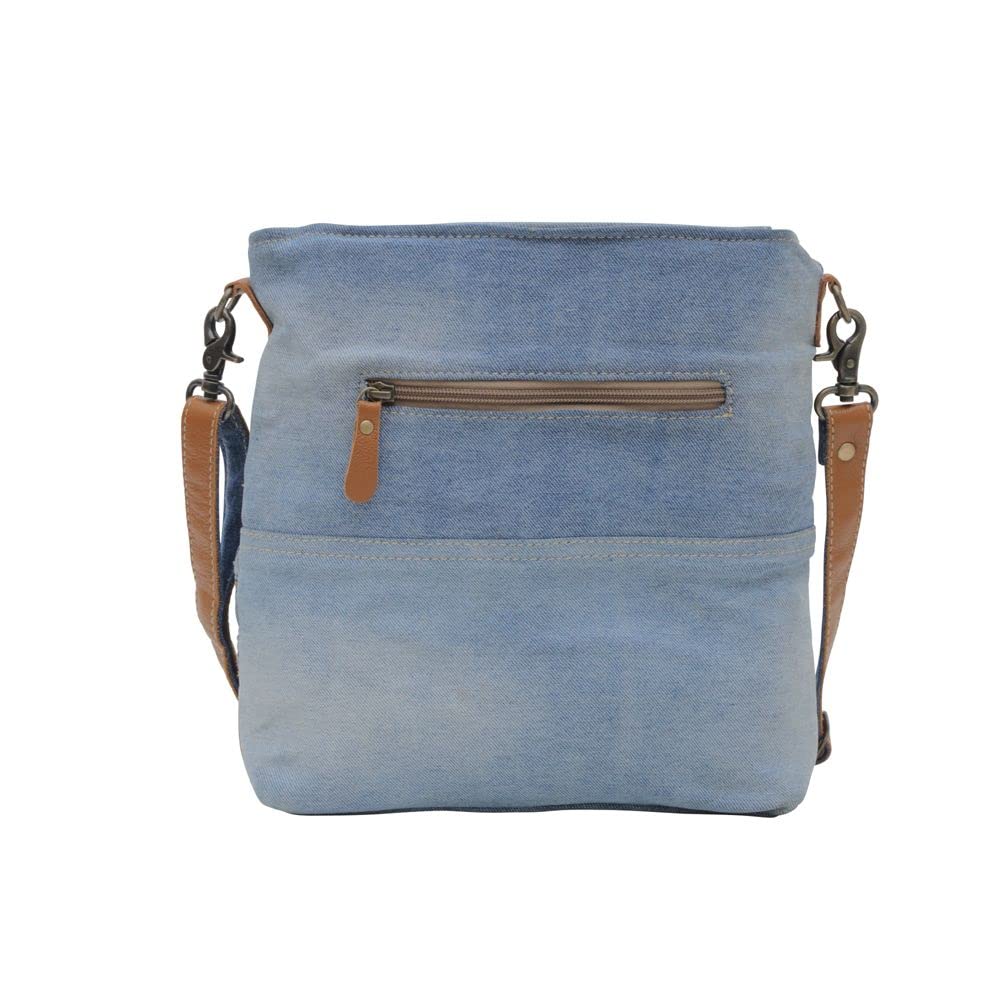 Myra Bag Western Leather Shoulder Bag for Women - Upcycled Canvas Crossbody Bag Janesa