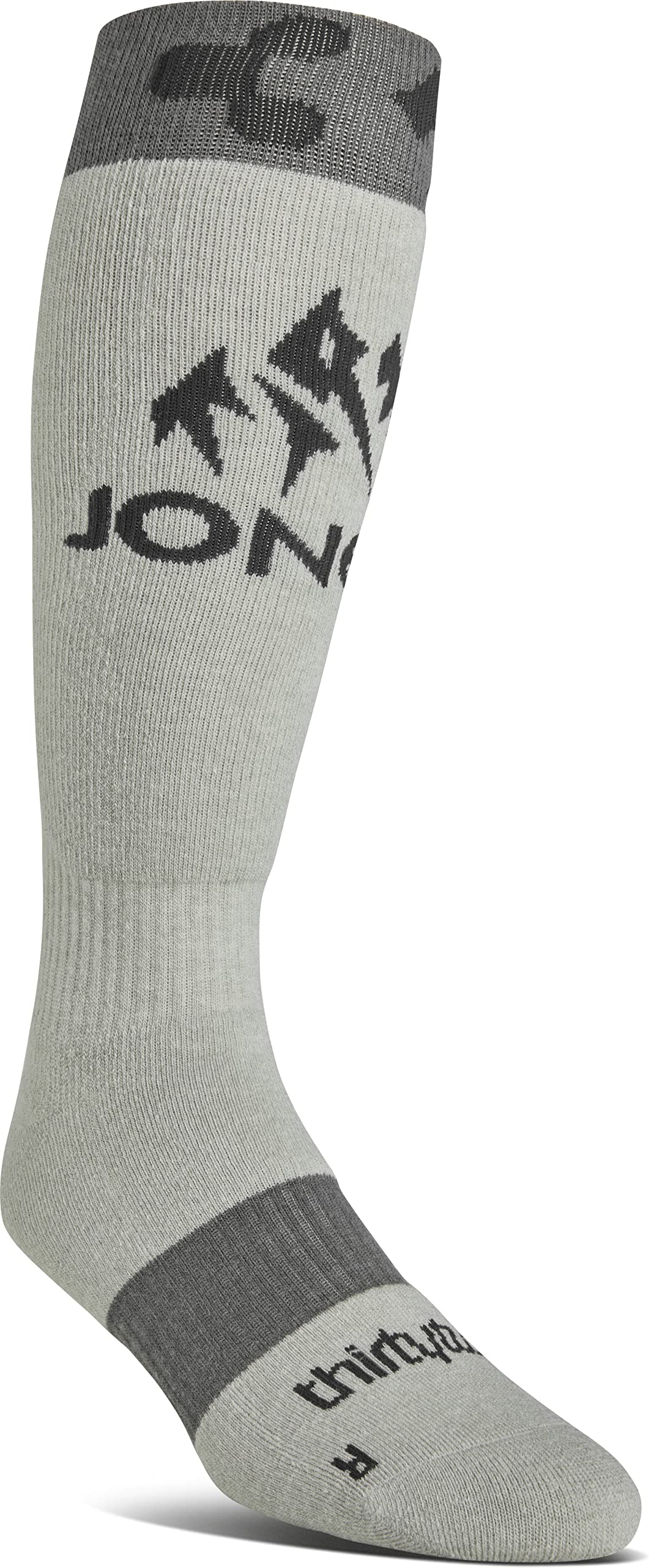 ThirtyTwo Mens Jones Merino ASI Snow Sport Sock - Cement | Large/X-Large