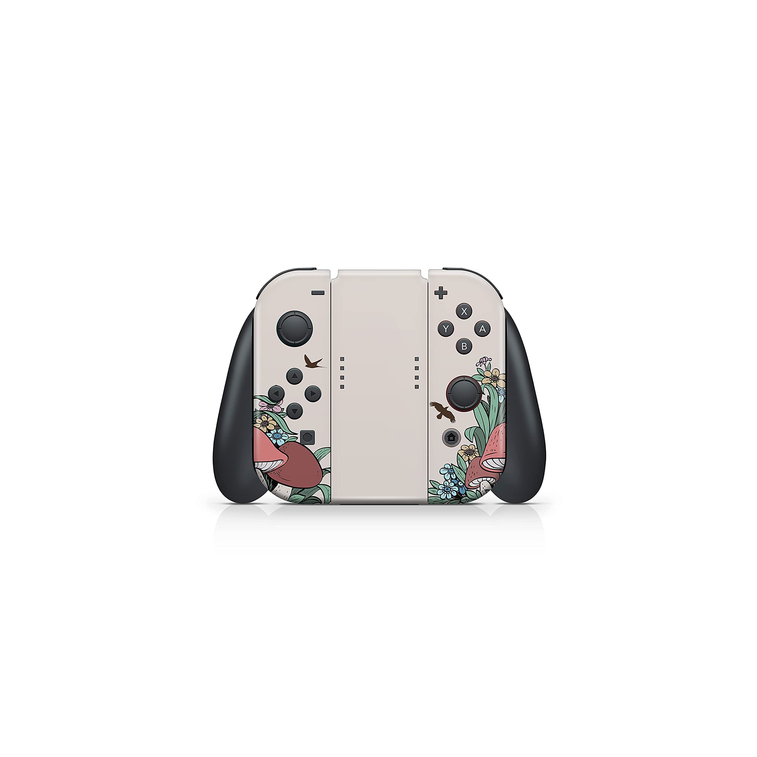 Tacky design Mushroom Skin Compatible with Nintendo Switch Skins Decal, Kawaii Vinyl 3m Compatible with Nintendo Switch Stickers Full wrap Cover