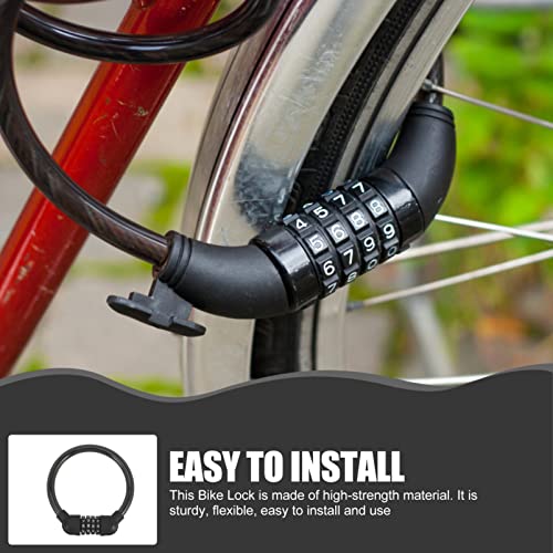 Wear-Resistant Motorcycle Lock Cycling Accessories 2Pcs Wear-Resistant s Convenient Motorcycle Locks Professional Cable Locks Cycle Accessory Bike Cable Lock Cable Bike s