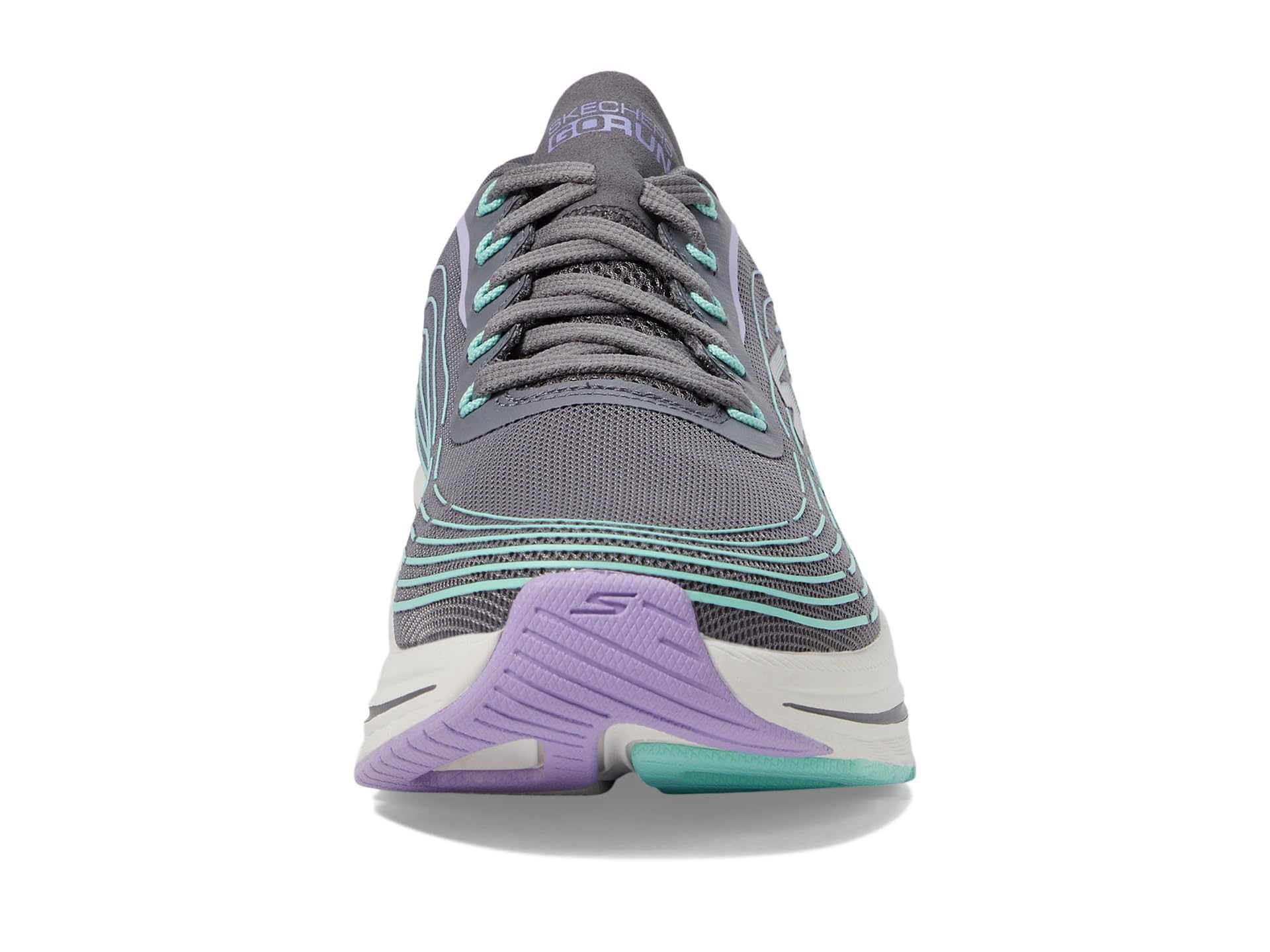 Skechers Women's Max Cushioning Elite 2.0 Sneaker, Charcoal/Lavender, 9.5