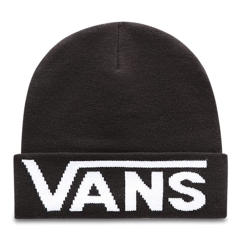Vans, Spirit Pom Beanie (One Size, Black/Pink)