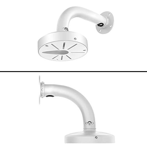 WiTi 6 inch Base Wall Mount Bracket for Surveillance Cameras IP CCTV, Compatible with Eufy Cameras Bullet Dome PTZ,Cable Management Pole Mounting Antirust Base Powder Spray Coated