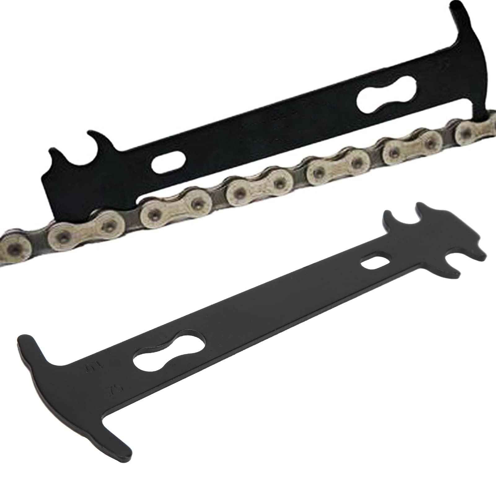 Vakitar Bike Stainless Steel Chain Measuring Ruler Road Bike Chain Wear Measuring Tool