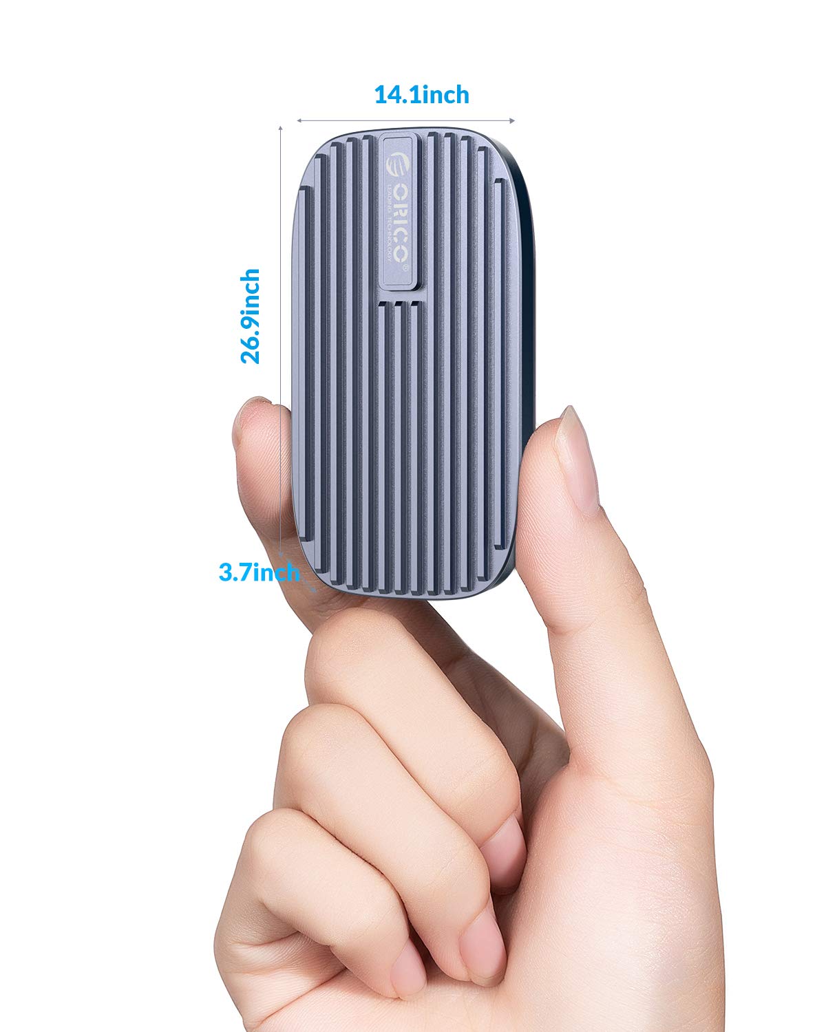 ORICO Mini 480GB Portable SSD,USB 3.1 External Solid State Drive up to 520MB/s,Portable External SSD for PC/Laptop/Mac/Android/Xbox/PS4/Router-CN210