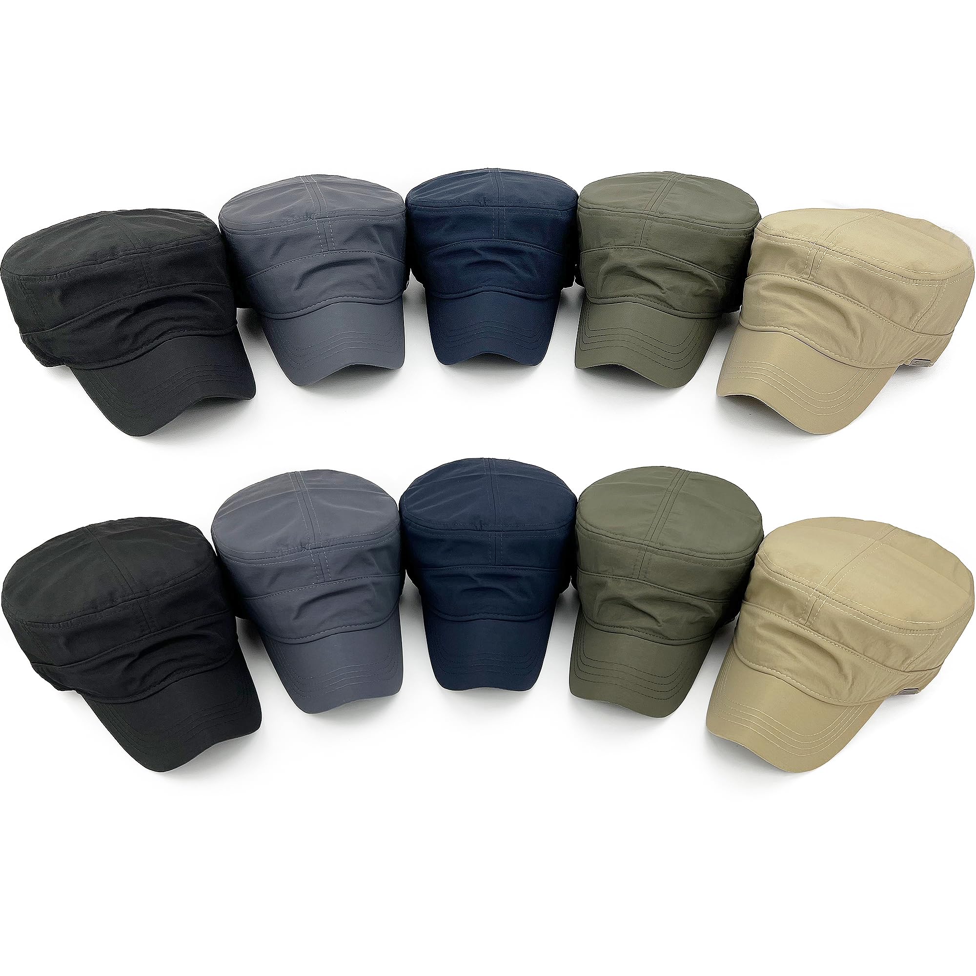 Rayna Fashion Quick Dry Caps for Women Waterproof Hats for Men Running XL Beige