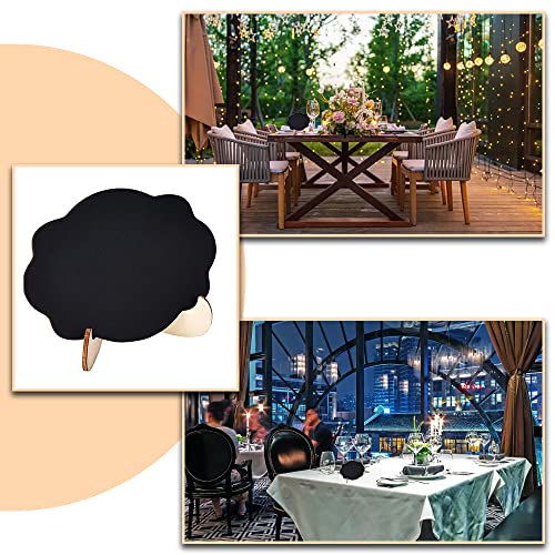 QYNuLi 10 Pcs Mini Chalkboard Signs Small Blackboards with Stand DIY Message Tabletop Boards for School Party Table Numbers Food Signs
