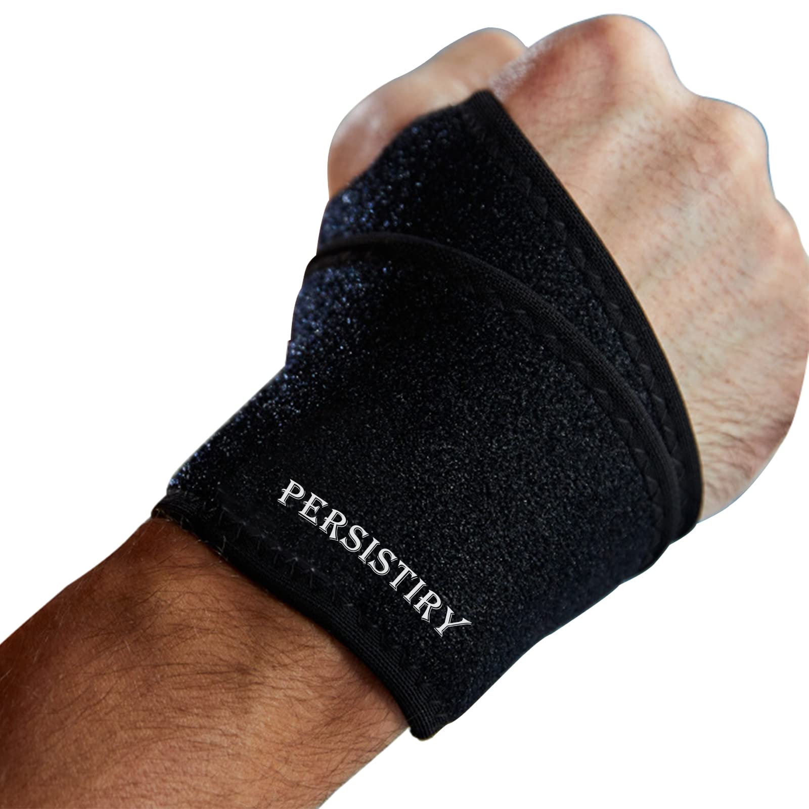 Work Wrist Brace for arthritis Bowling Wrist Support Sport For Weight Lifting Men Compression Bandage Neoprene Push Up Boxing Compression Sleeve Volleyball Work Table Tennis Badminton (1 pack)