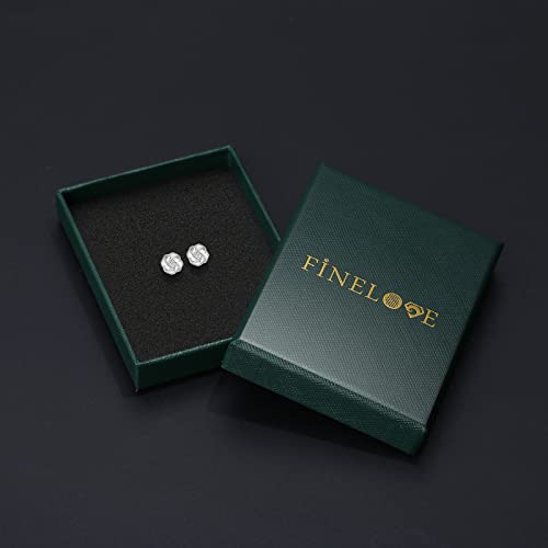 White Gold Plated Knot Stud Earrings | Hypoallergenic Ear Stud, Classic Small Love Knot Earrings for Women