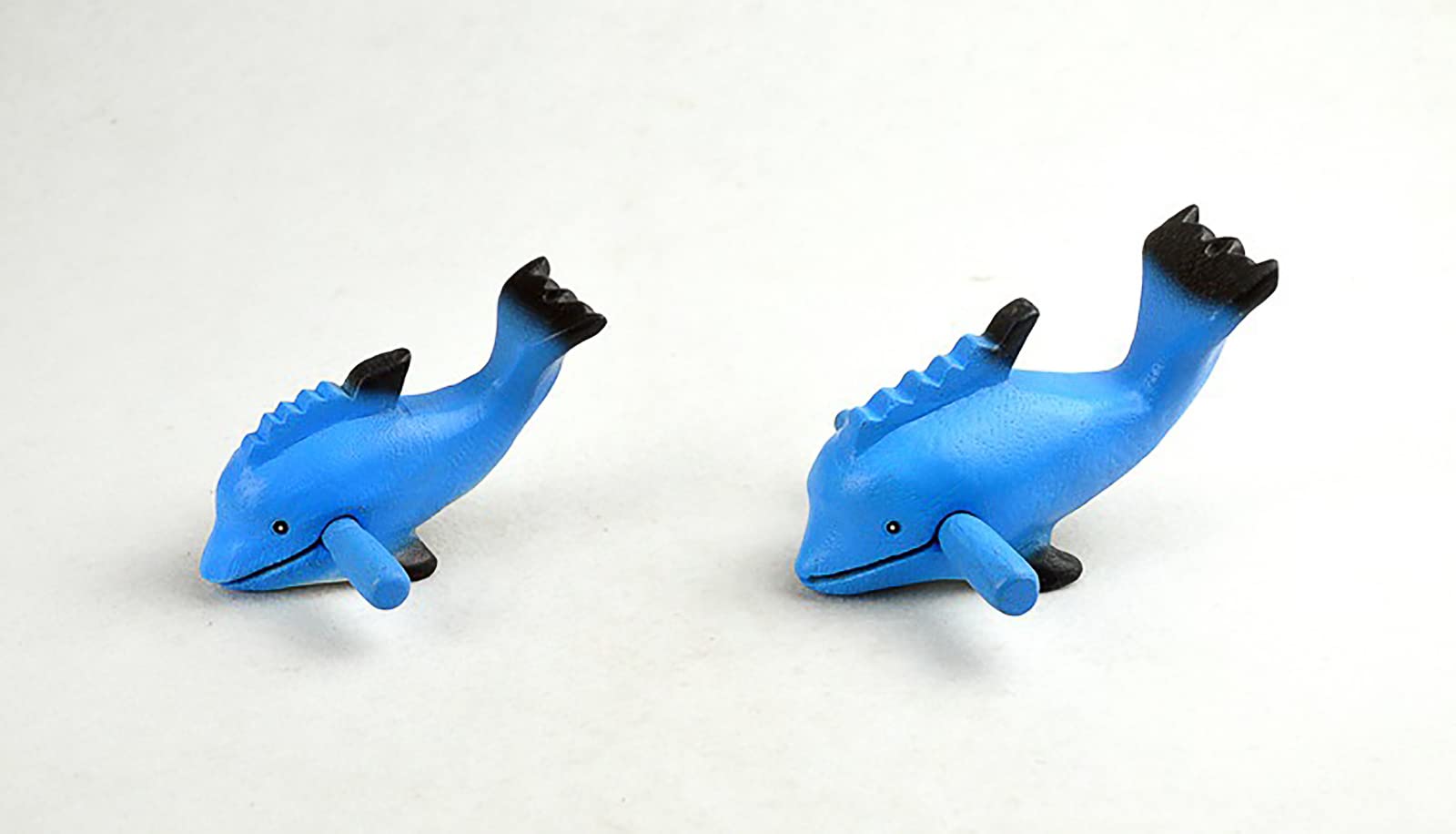Wooden Instrument - Percussion Musical Tone Block Craft (4# - Dolphins Whistle Guiro)