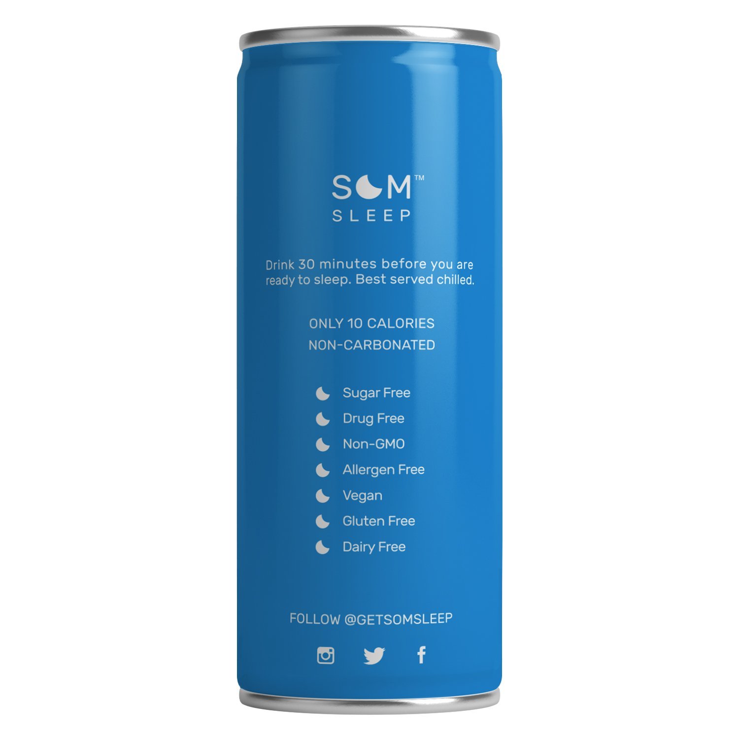 Som Sleep, The Original Sleep Support Formula w/Melatonin, Magnesium, Vitamin B6, L-Theanine & GABA β Vegan, Functional Nighttime Drink β Sleep Aid Supplement β Zero Sugar Berry, 8.1 Fl Oz, 12-Pack