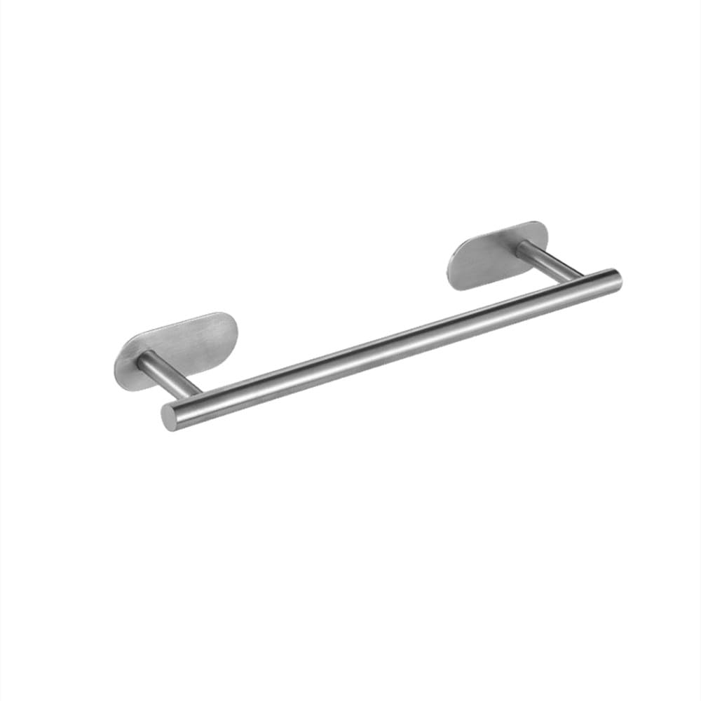 No Drilling Black Bathroom Accessories Sets Toilet Tissue Roll Paper Holder Towel Rack Bar Rail Ring Robe Clothes Hook Hardware,Brushed Towel Bar