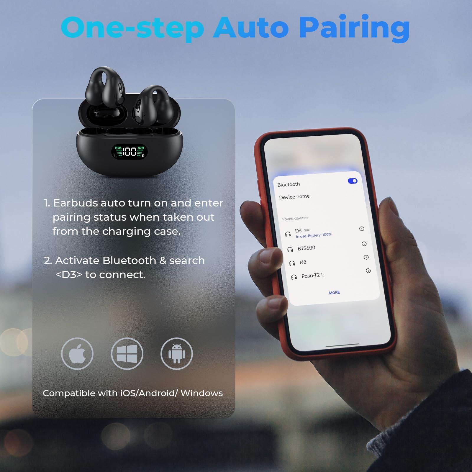 PDTXCLS CELLGOKO Wireless Earbuds | Bluetooth Headphones for Android/iOS