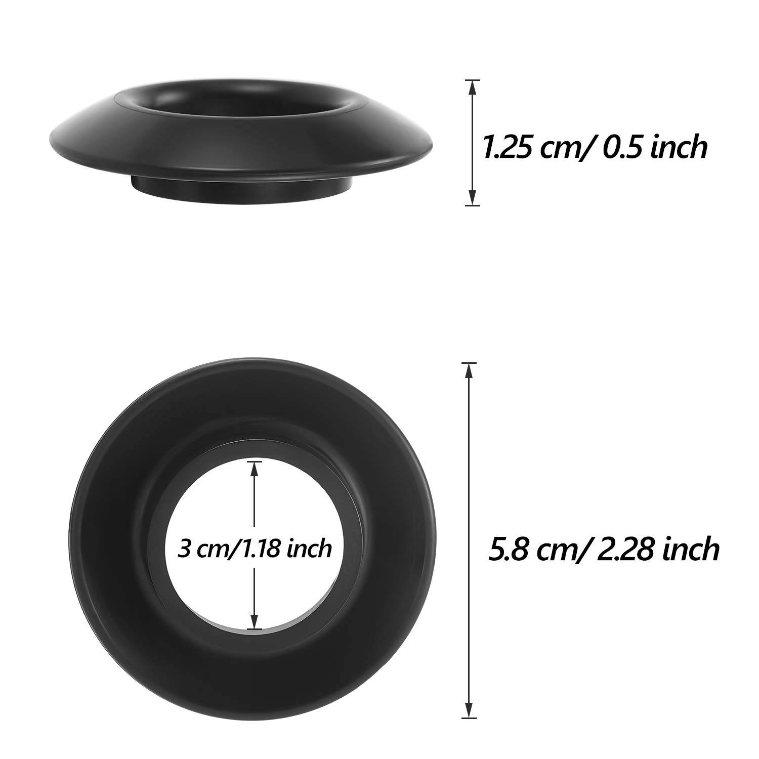 Outus 12 Pieces Rubber Kayak Paddle Drip Rings Canoe Paddle Drip Ring for Kayak Paddle Accessories