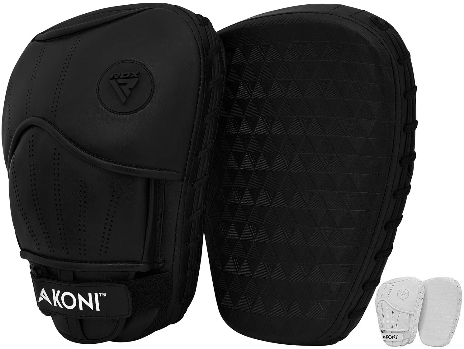 RDX Boxing Pads Focus Mitts, Curved Hook and Jab Hand Target Strike Shield, Great for MMA, Martial Arts, Muay Thai, Boxercise, Coaching, Kickboxing and Karate Training, Padded Punching