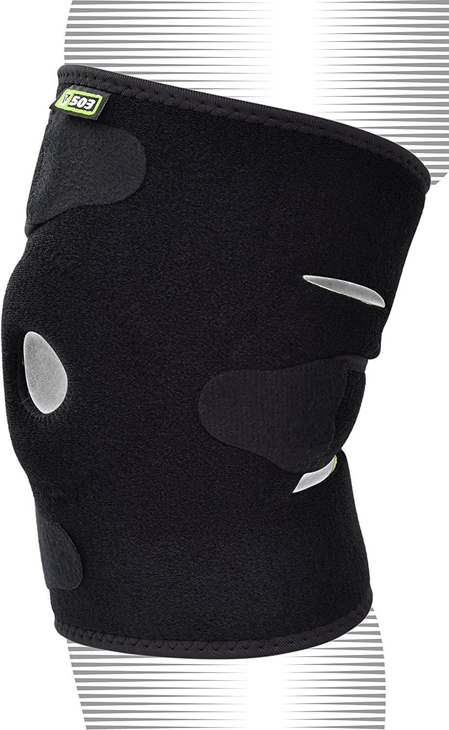 RDX Knee Support Brace Elasticated Compression for Joint Pain Relief, Open Patella Guard for Meniscus Tear, Adjustable Protector for Sports Workout. SOLD AS SINGLE ITEM