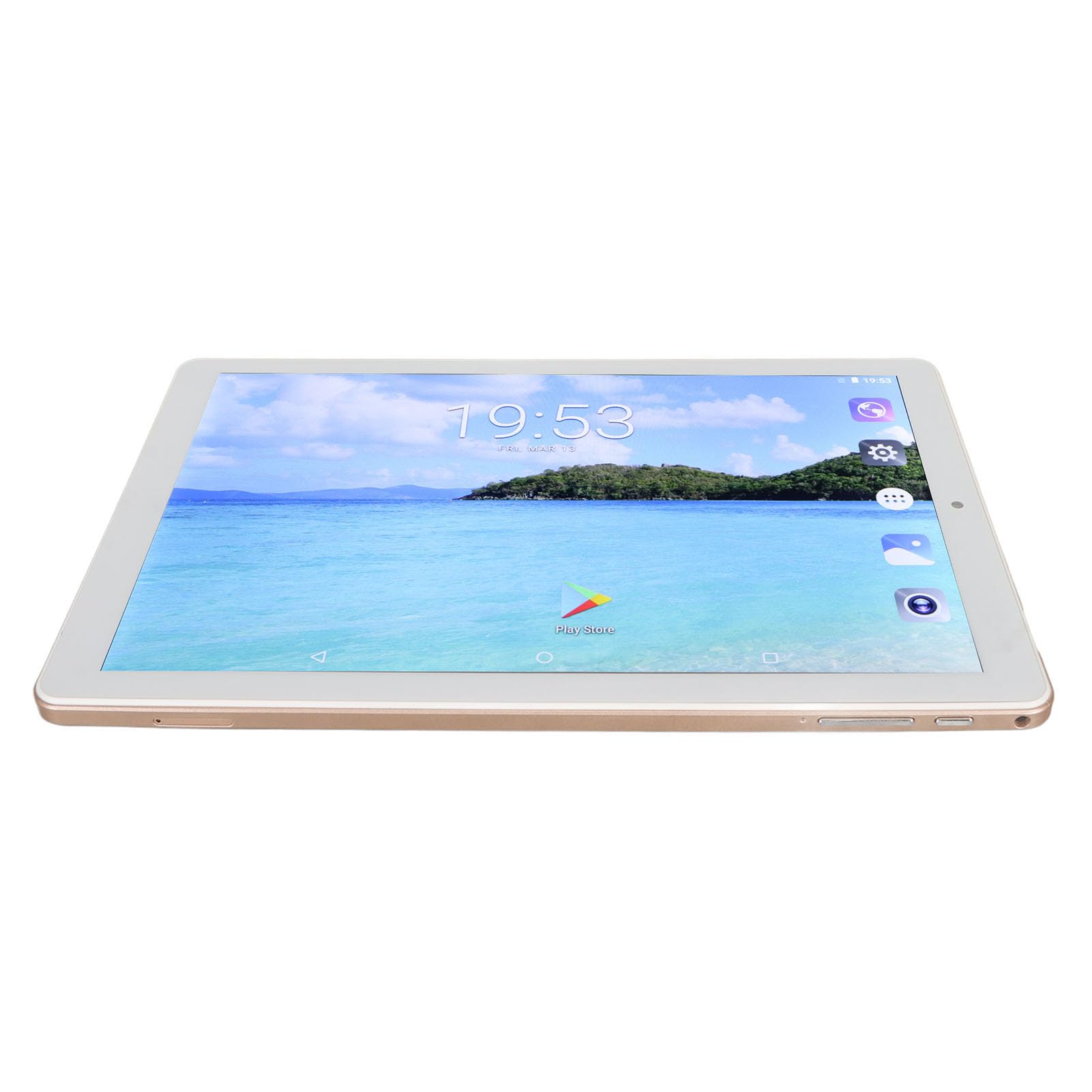 SHYEKYO Digital Tablet, 10.1 Inch WiFi Tablet 2 in 1 Dual Box Speakers 8 Core 4GB RAM 64GB ROM for Reading for Working (US Plug)