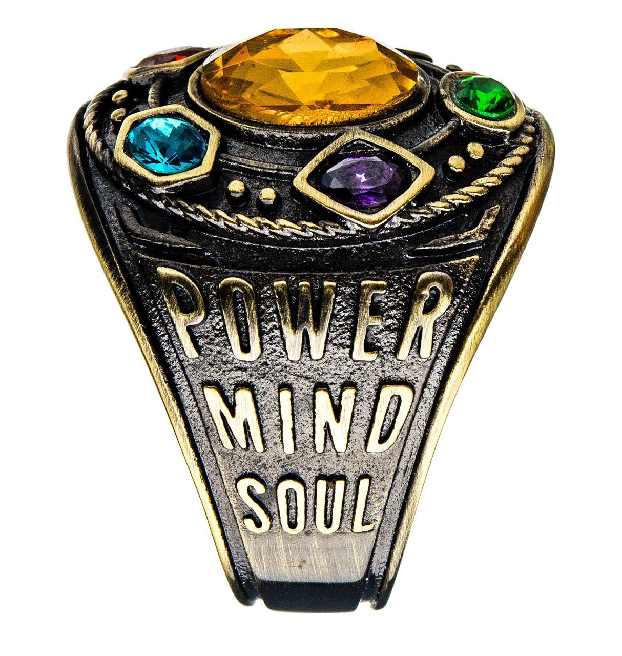 Sales One International Infinity Gauntlet Class of Infinite Power Ring (Gold Tone, 13)