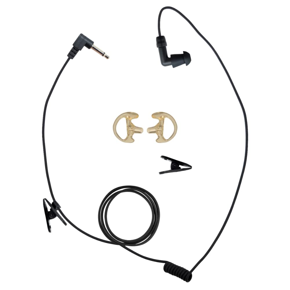 Sheepdog Profile Tubeless Listen Only Earpiece, Black, 3.5mm Connector