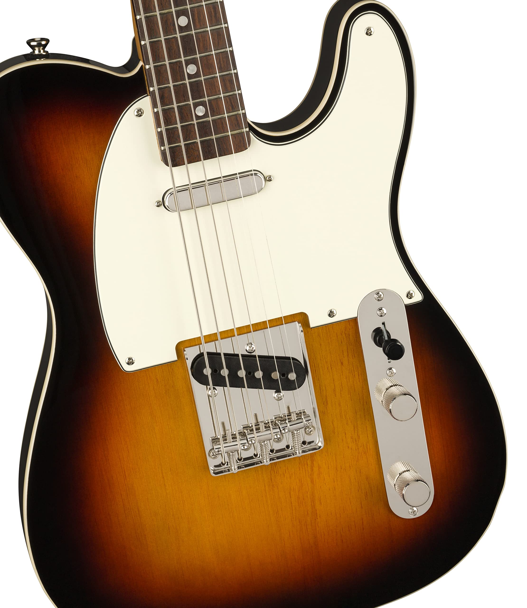 Squier Classic Vibe Baritone Custom Telecaster Electric Guitar, with 2-Year Warranty, 3-Color Sunburst, Laurel Fingerboard