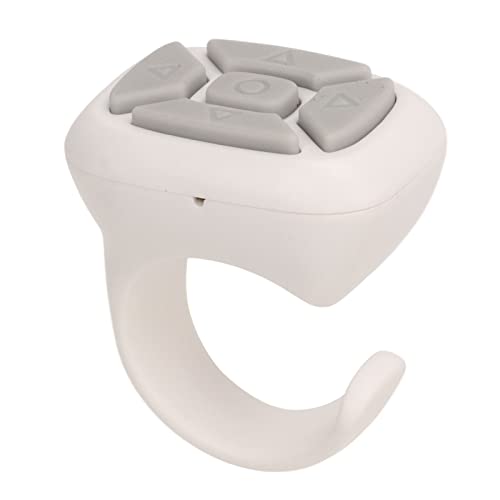 Remote App Page Turner, 5.3 Remote Control Long Remote Control Convenient USB Recharge for Camera Shutter (White)