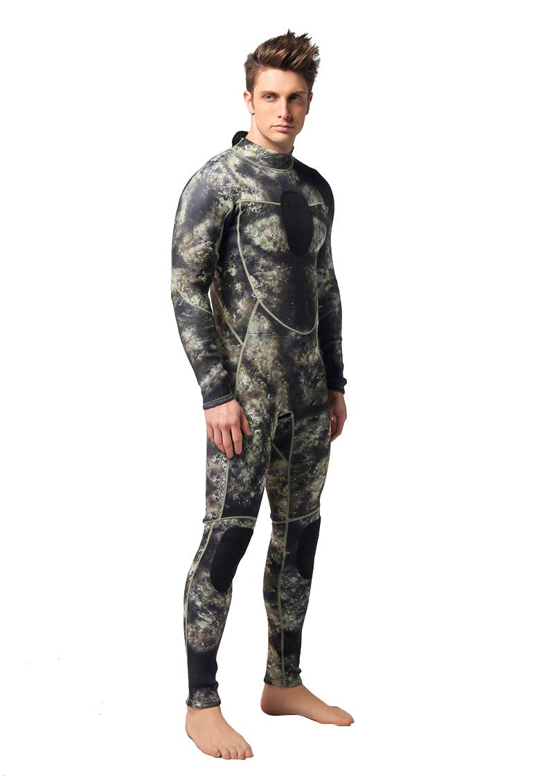 Nataly Osmann Mens 3mm /1.5mm Wetsuits Camo Neoprene Full Body Diving Suits One Piece Spearfishing Suit…