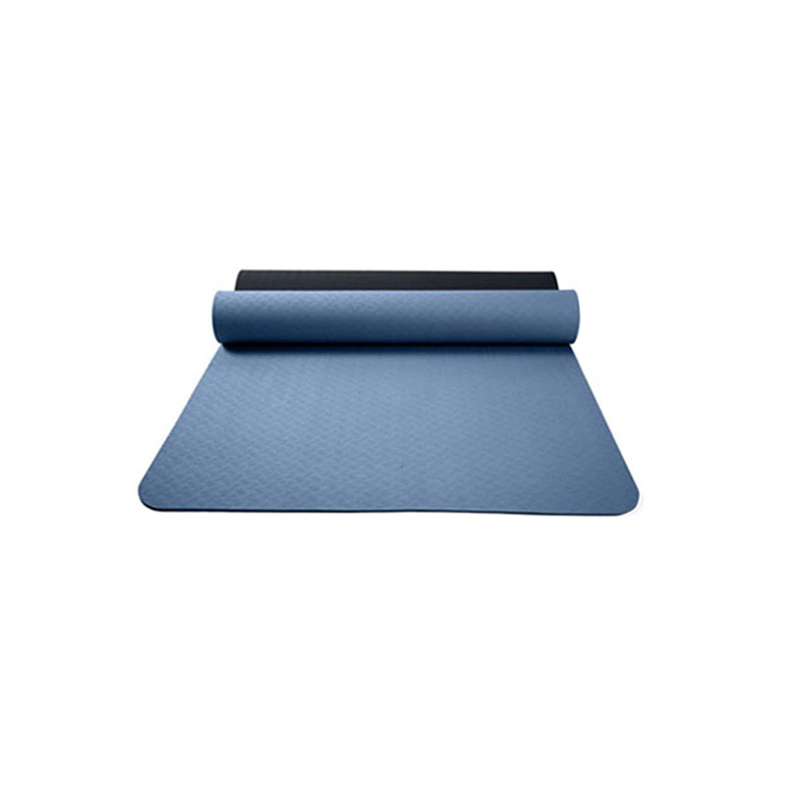 WHYSFX TPE Yoga Mat Bicolor 61/68 Widened Non-Slip Posture Line Yoga Mat (Color : Yellow)