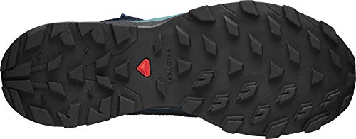Salomon Outline Mid Gore-TEX Hiking Boots for Women, Navy Blazer/Hydro/Guacamole, 7.5