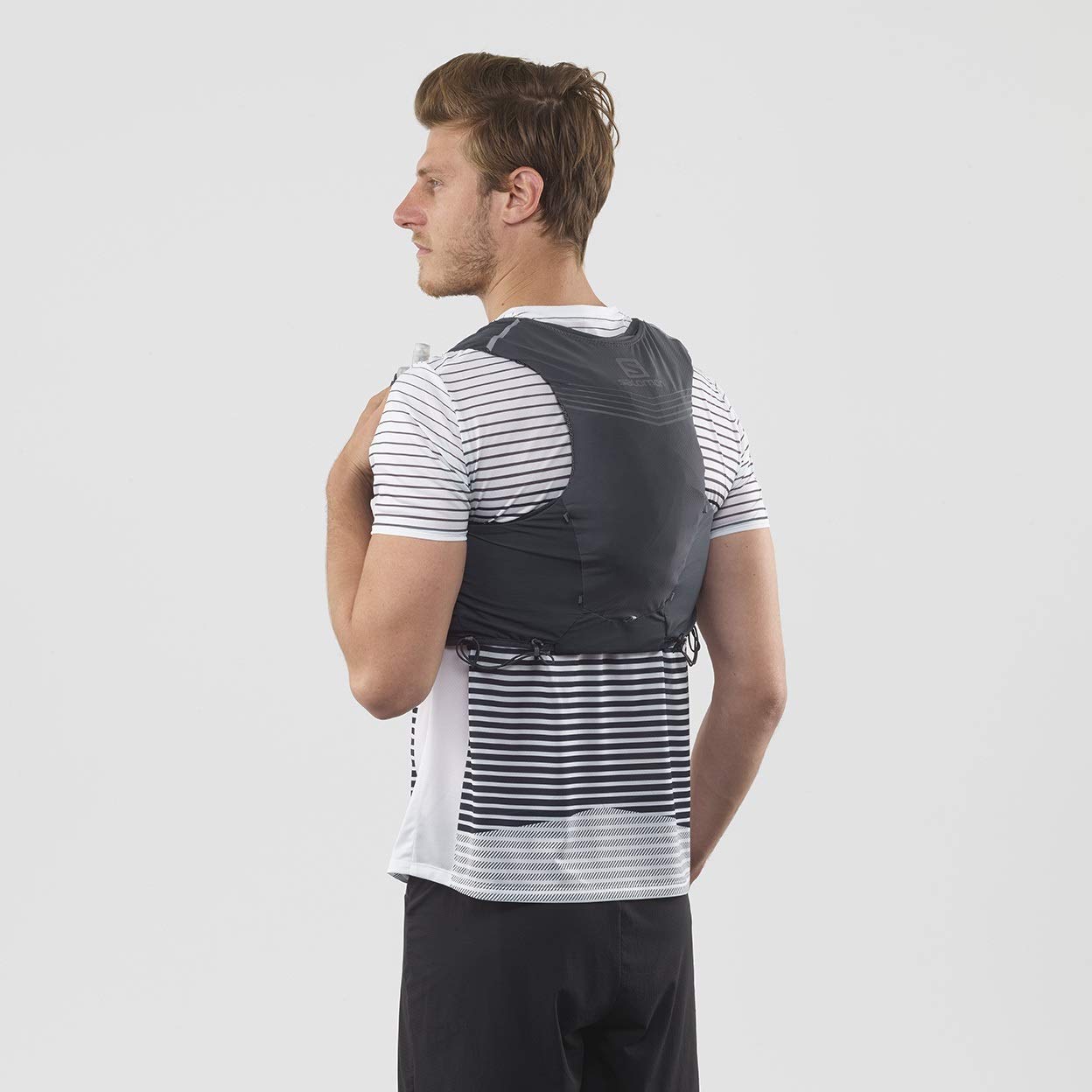 SALOMON Unisex_Adult Advanced Skin 5 Set Running Vest, Ebony, X-Large