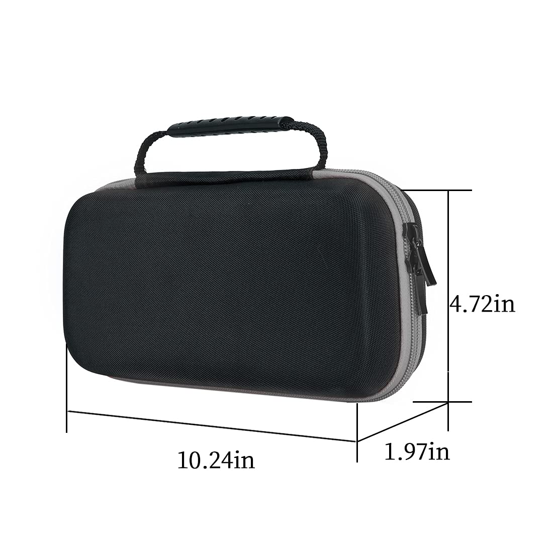 Widfre Carry Case for Nintendo Switch Console & Accessories, Hard Travel Case Compatible with Switch, Portable Carry Case with Handle, Dual Zippers, Bag for Game Storage Accessories