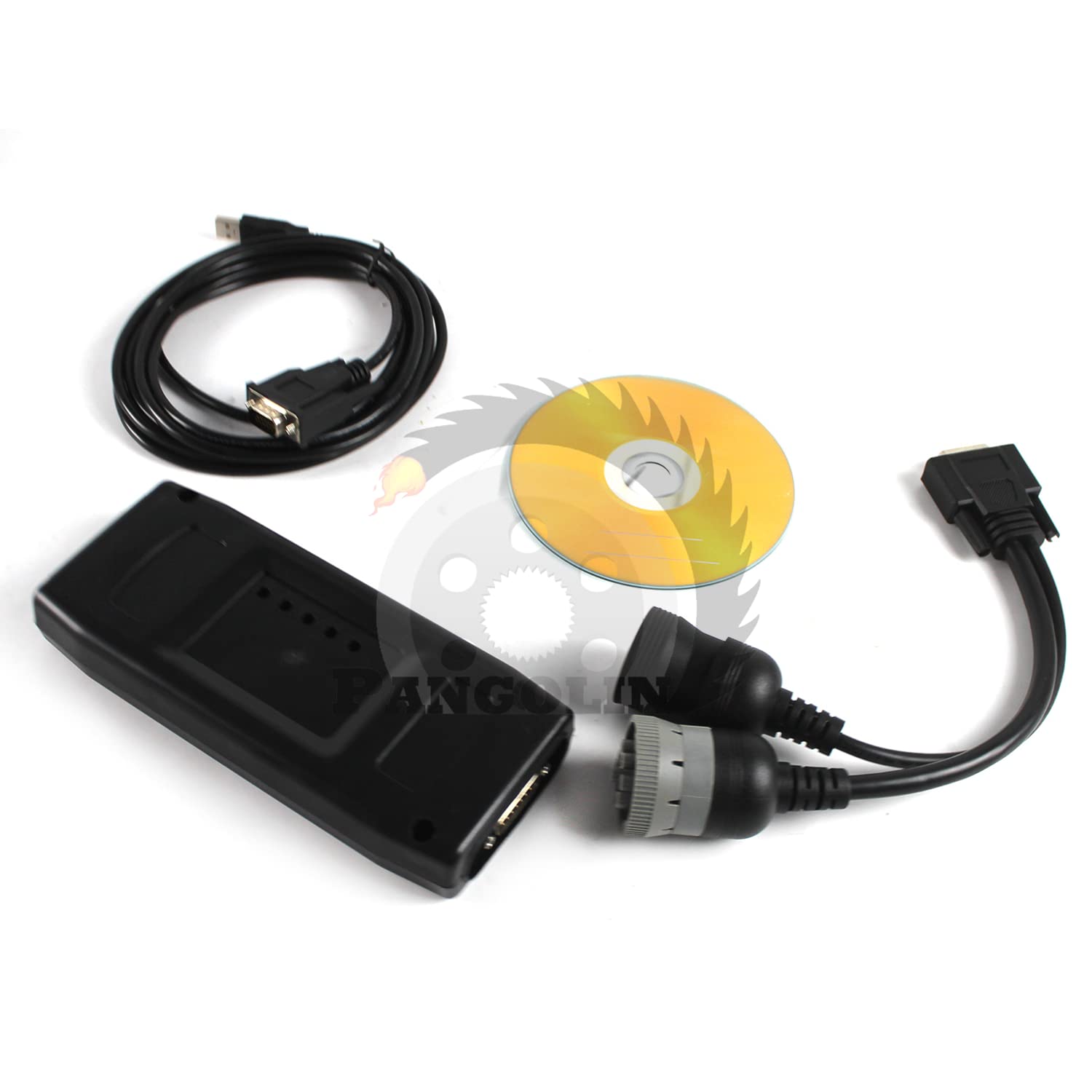 PANGOLIN ET-3 III 317-7485 3177485 Communication Diagnostic Adapter Diagnostic Tool 2019A Version for Heavy Equipment(6 pins line and 9 pins line) Black