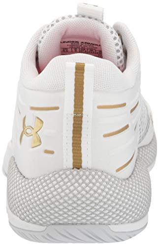 Under Armour Womens HOVR Block City Volleyball Shoe, White (103 White, 8.5 US