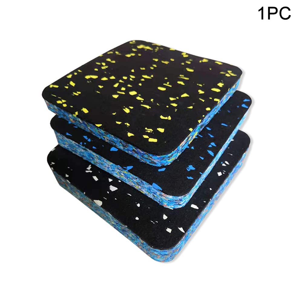 Treadmill Mat, Exercise Equipment Mat with High Density Rubber, Sound Insulation Protective Anti-Slip Treadmill Pad for Hardwood Floors & Carpets(4pcs Blue)
