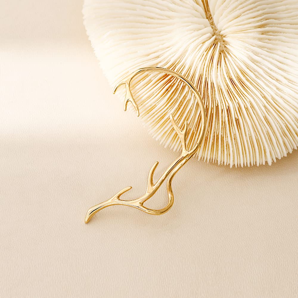 Vercret Gold Earrings Cuff for Women CZ Earring Ear Cuff for Friend, Sister, Daily Wearing