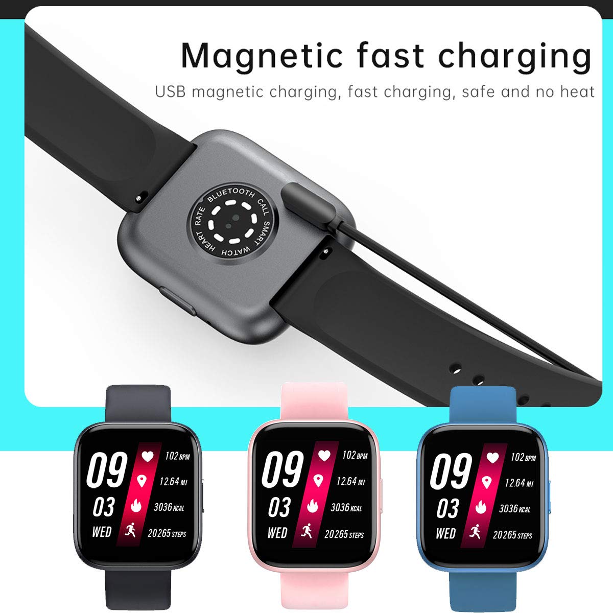 Replacement Charger for feifuns Smart Watch Receive/Make Calls