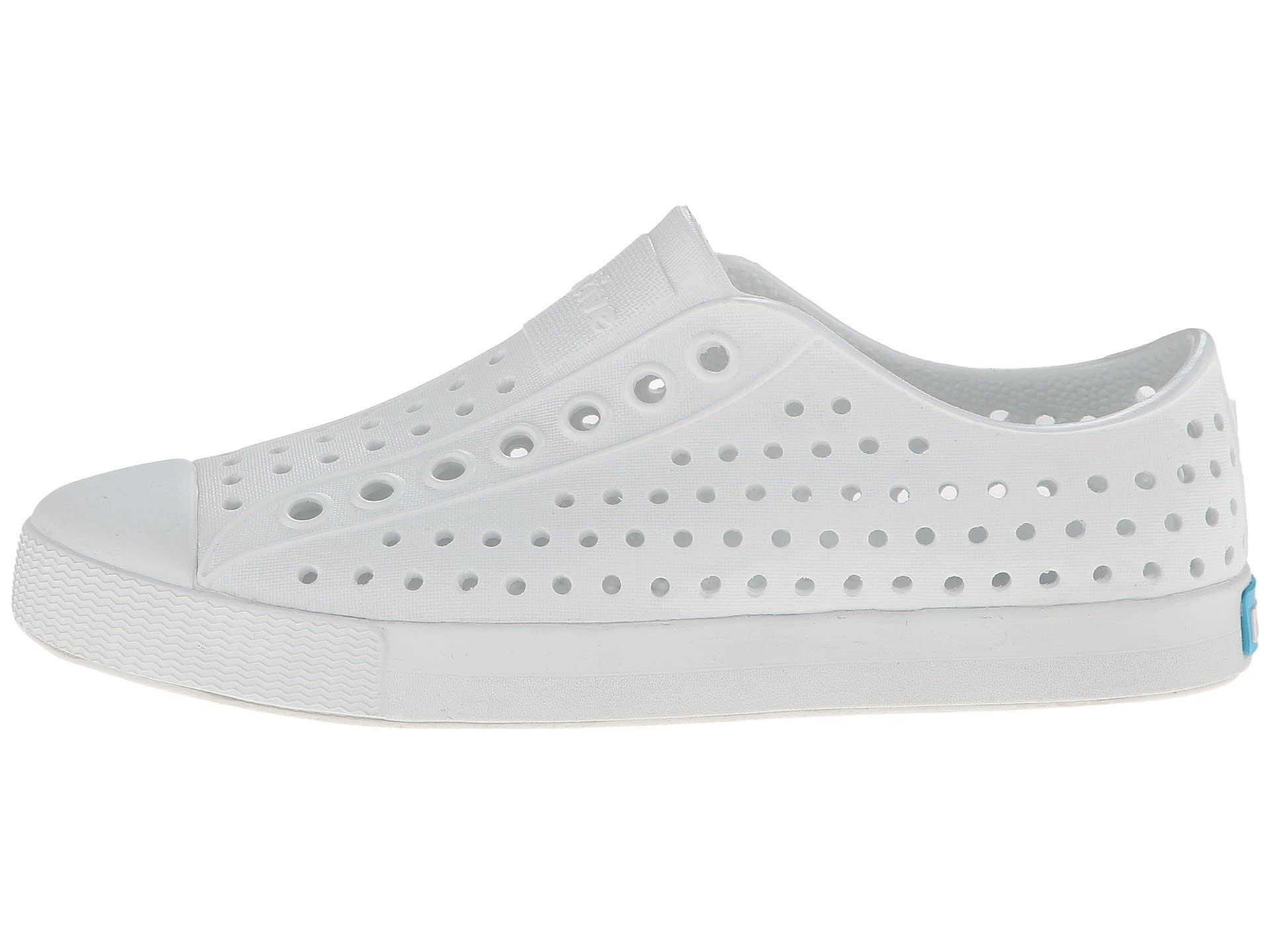 Native Shoes, Jefferson, Lightweight Sneaker for Adults, Shell White/Shell White, 9 M US Women/7 M US Men